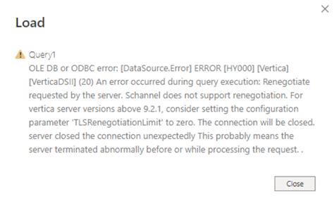 Vertica Db Issue When Connecting Through Power Bi Microsoft Fabric