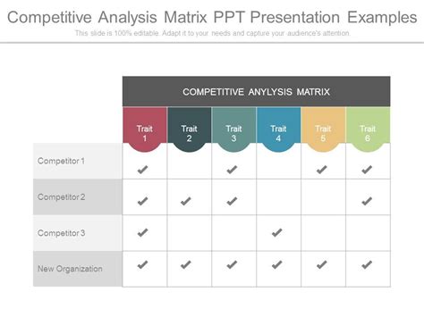 Competitive Analysis Matrix Ppt Presentation Examples Graphics Presentation Background For