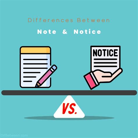 Note Vs Notice Unraveling Language Nuances