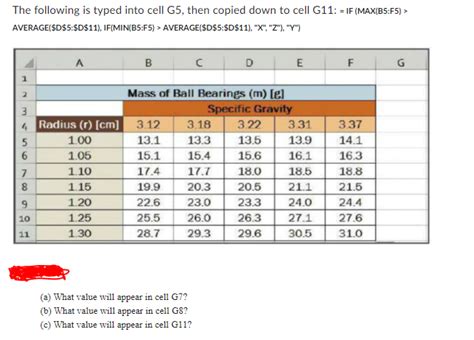solved the following is typed into cell g5 then copied down