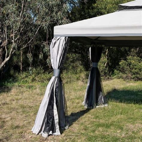 Marquee 3 X 3m Venice Grey Semi Permanent Gazebo Bunnings Australia