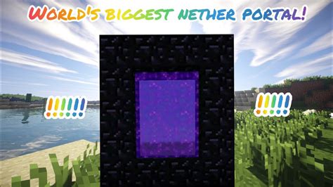 Biggest Nether Portal Minecraft Youtube