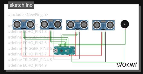 Pendeteksi Ketinggian Air Wokwi Esp32 Stm32 Arduino Simulator