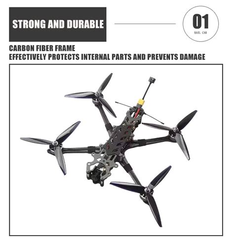 Uflight Piranha7 Pro V2 7 吋 Fpv 無人機 3 3g Vtx Vrx 四軸飛行器遙控無人機 3 公里圖傳 F