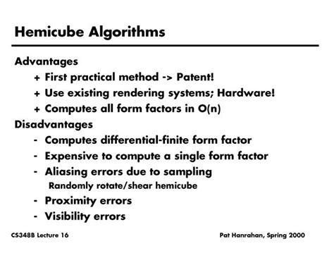Radiosity I Form Factors And Solvers