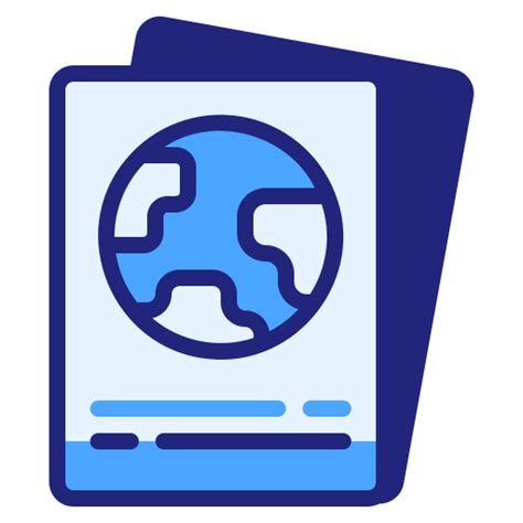 Passport Generic Blue Icon