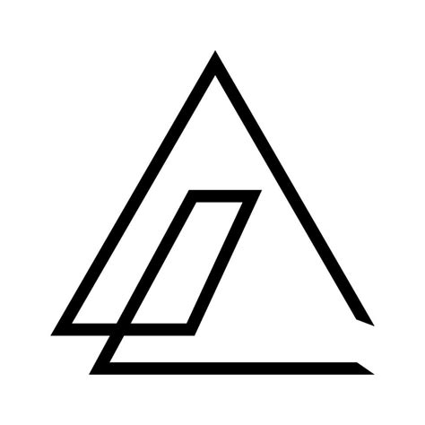 Broken Triangle Line Illustration 54055054 Vector Art At Vecteezy