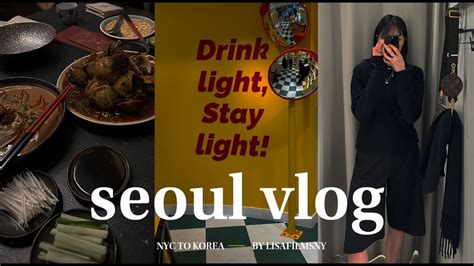 Seoul Vlog 🇰🇷 뉴욕에서 일하는 직장인 일상브이로그 급 겨울 돼서 맛집으로 배 따듯하게 채우기 돈까스 핫한