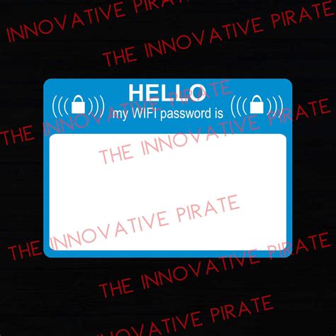 Hello My Wifi Password Is Tag Clipart Pack Wifi Password Tag Clip Art