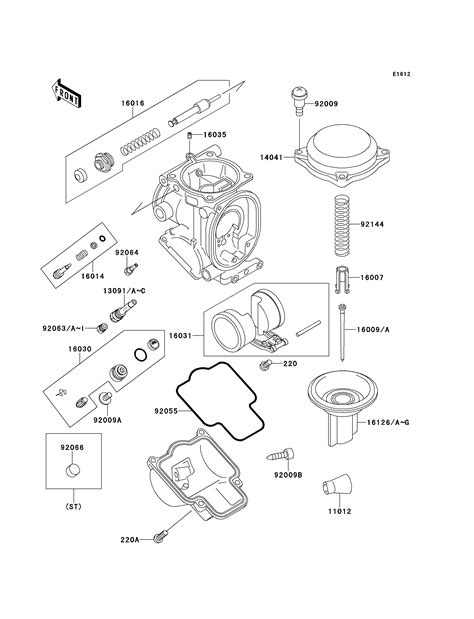PIECES DE CARBURATEUR POUR NINJA ZX 9R ZX900 B1 ROUGE 1994 EUROPE