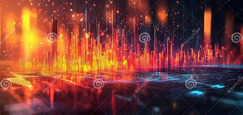 A Vibrant Display Of Data Visualizing Information Through Colorful Charts And Dynamic Patterns