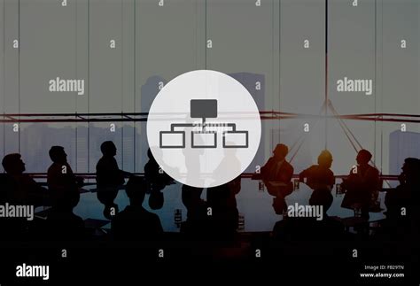Organization Chart Business People Hierarchy Concept Stock Photo Alamy