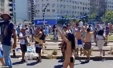 Argentinian Brunette Strips NAKED By Buenos Aires Obelisk Monument