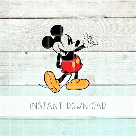 Shaka Mickey Svg Png Hawaii Mickey Svg Mickey Svg Minnie Svg Mouse