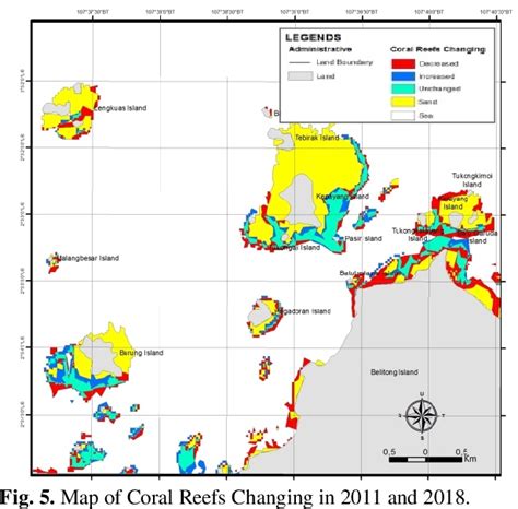 figure 5 from spatial temporal analysis of coral reefs in belitung