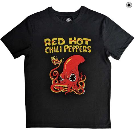 Red Hot Chili Peppers レッド・ホット・チリペッパーズ Octopus Tシャツ ブラック Tシャツ