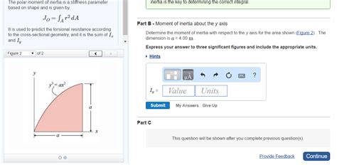 Solved The Polar Moment Of Inertia Is A Stiffness Parameter