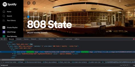 Javascript Any Way To Get Spotify Artist S Header Image Stack Overflow