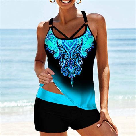 Armonioso Charles Keasing In Piedi Costume Bagno Tankini Micro
