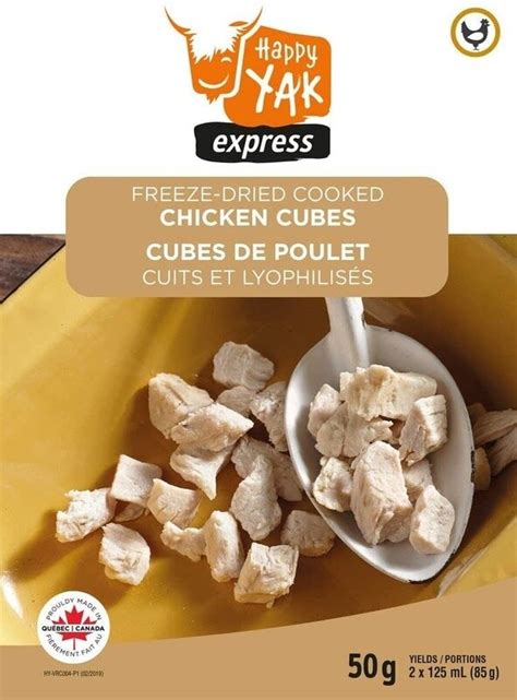 Freeze Dried Cooked Chicken Cubes