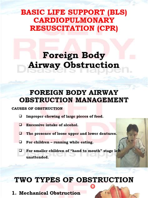 Module 14 Foreign Body Airway Obstruction Pdf