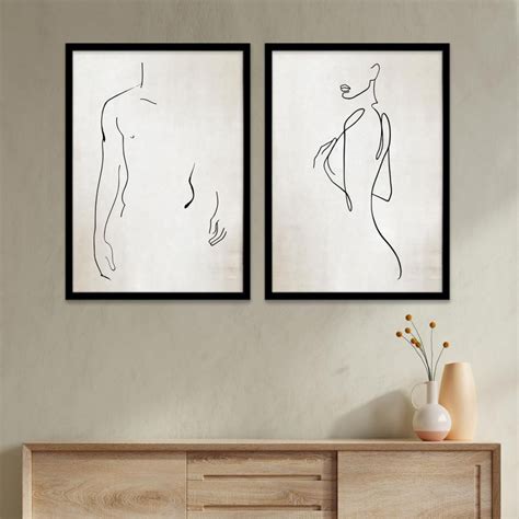 Human Line Figures Poster