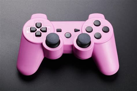 Premium Photo Pink Video Game Controller Joystick For Game Console