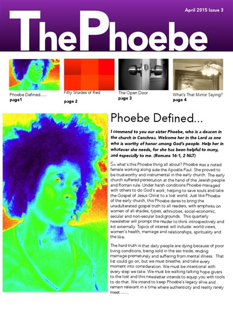 The Phoebe Issue 3 Pdf Early Christianity Jesus