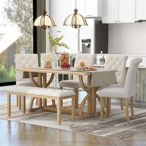 Bench Dining Room Table Set
