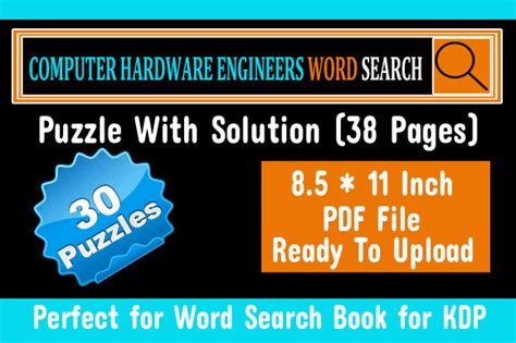 Computer Hardware Word Search Puzzle Graphic By Designs Pro · Creative