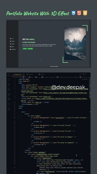 Deepak Tiwari On Linkedin Personalportfolio Frontendroadmap Html