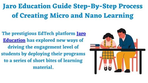 Jaro Education Guide Step By Step Process Of Creating Micro And Nano Learning Pptx Education