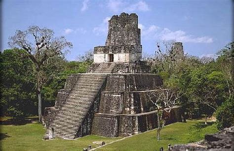 Tikal Guatemala Voyage Carte Plan