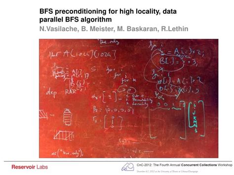 ppt bfs preconditioning for high locality data parallel bfs