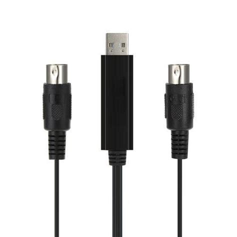 Generic Usb Inout Midi Cable One In One Out Interface 5 Pin Line
