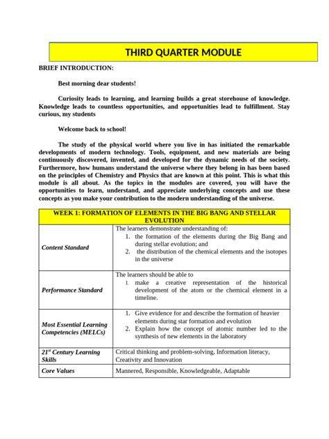 Physical Science Modules Pdf