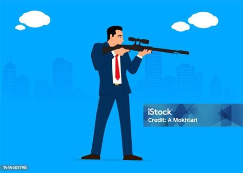 남자가 총을 쏜다 총에 대한 스톡 벡터 아트 및 기타 이미지 총 개념 겨냥 Istock