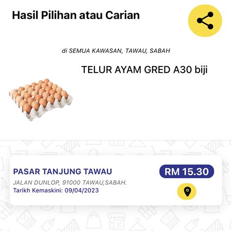 Pelabur Bijak On Twitter Harga Semasa 30 Biji Telur Gred A