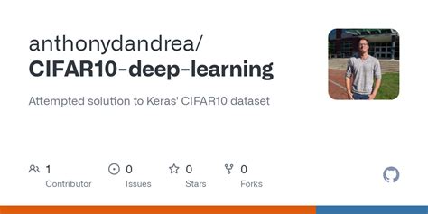 Github Anthonydandrea Cifar Deep Learning Attempted Solution To