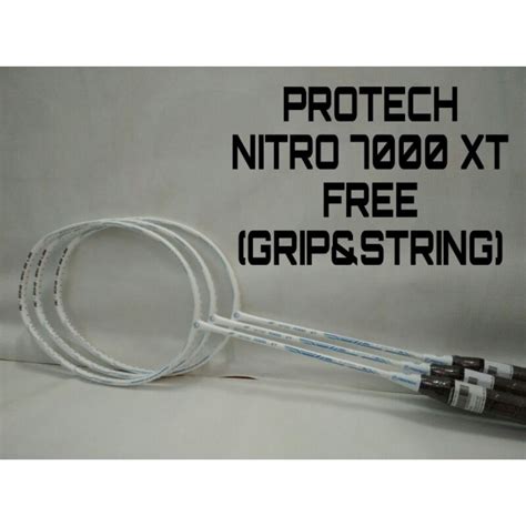 Racket Protech Nitro 7000xt 100 Original Free Gripandstring Shopee