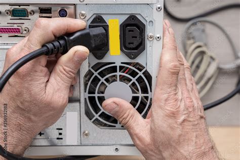 Repairing And Assembling A Desktop Computer Professional Man Repairing