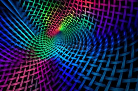 Generative Ai Abstract Geometry Pattern Background Stock Illustration