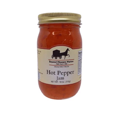 Jam Hot Pepper 18 Oz Beyond Measure Market
