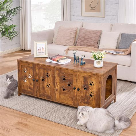 Tucker Murphy Pet Enceinte de litière Tucker Murphy Pet meubles de litière cachés brun