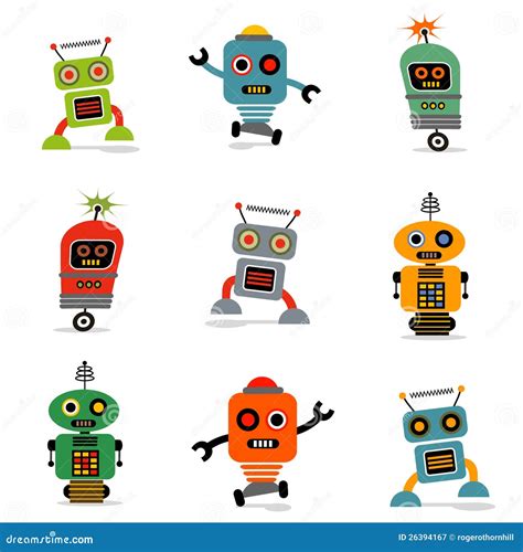 Ensemble De Robots 1 Illustration De Vecteur Illustration Of