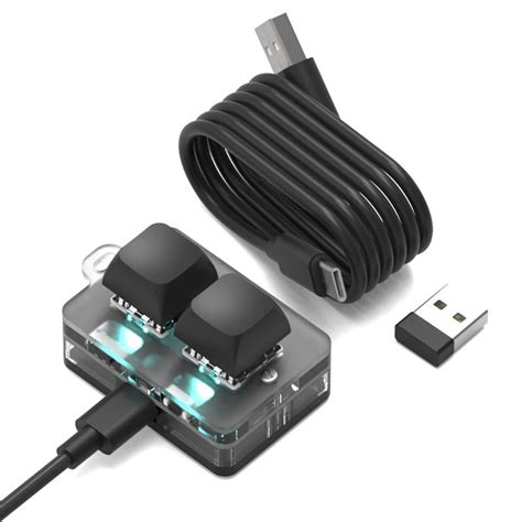 Brimford Macro Keyboard Programmable Keyboard 3 Connections Wired Bluetooth 2 4g Wireless