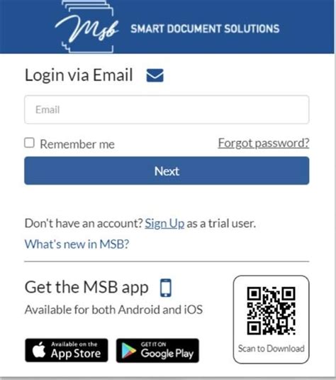 How Can I Download Iosandroid App Links On Msb Web Page Msb Docs Secure E Signature