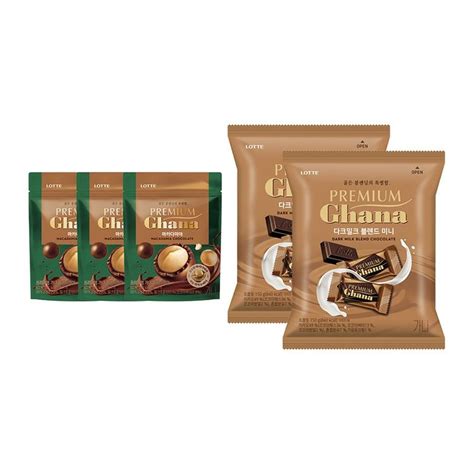프리미엄 가나 마카다미아63g X3개 블렌드 미니 150g X 2봉 홈플러스 택배배송