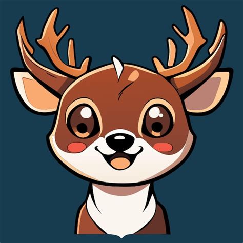 Rendeer Smile Vector Illustration Premium Ai Generated Vector