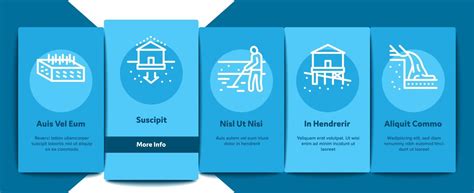 House Foundation Base Onboarding Elements Icons Set Vector 17348577